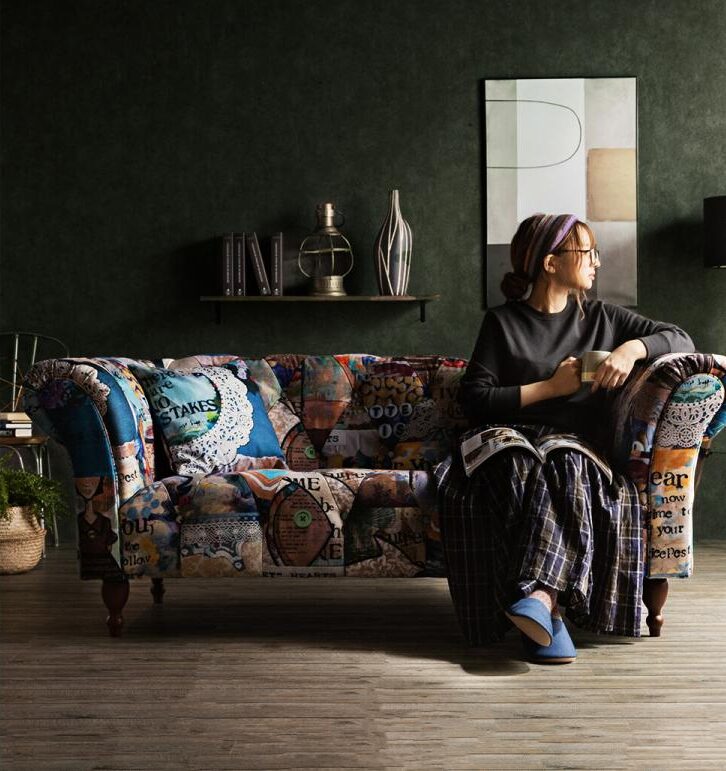 パッチワークソファを取り入れて華やかなインテリアに | FALT Furniture